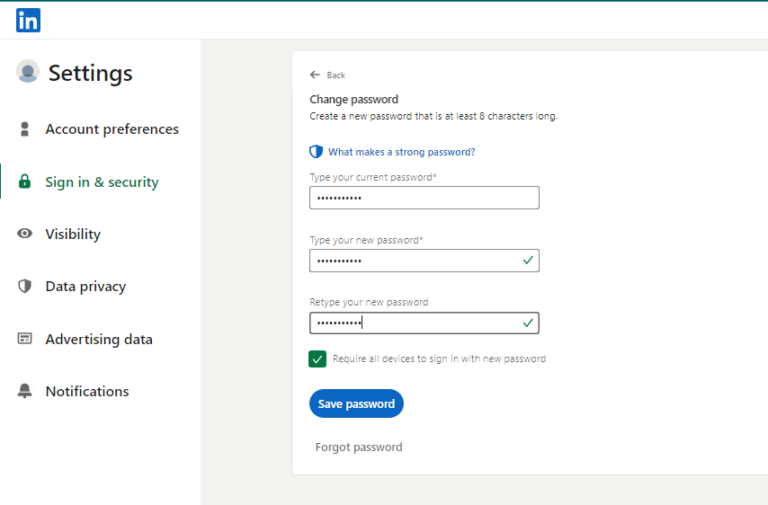 How to Change LinkedIn Password? - CareerBands