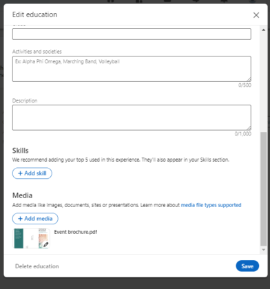 How To Delete And Add Media On LinkedIn - CareerBands